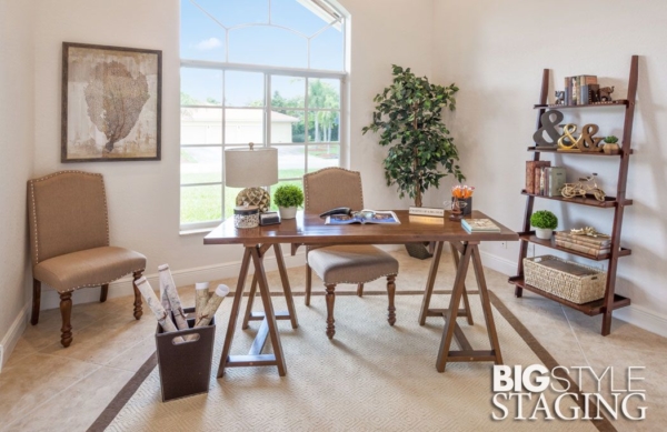 Home Staging Office Example Broward - Big Style Staging